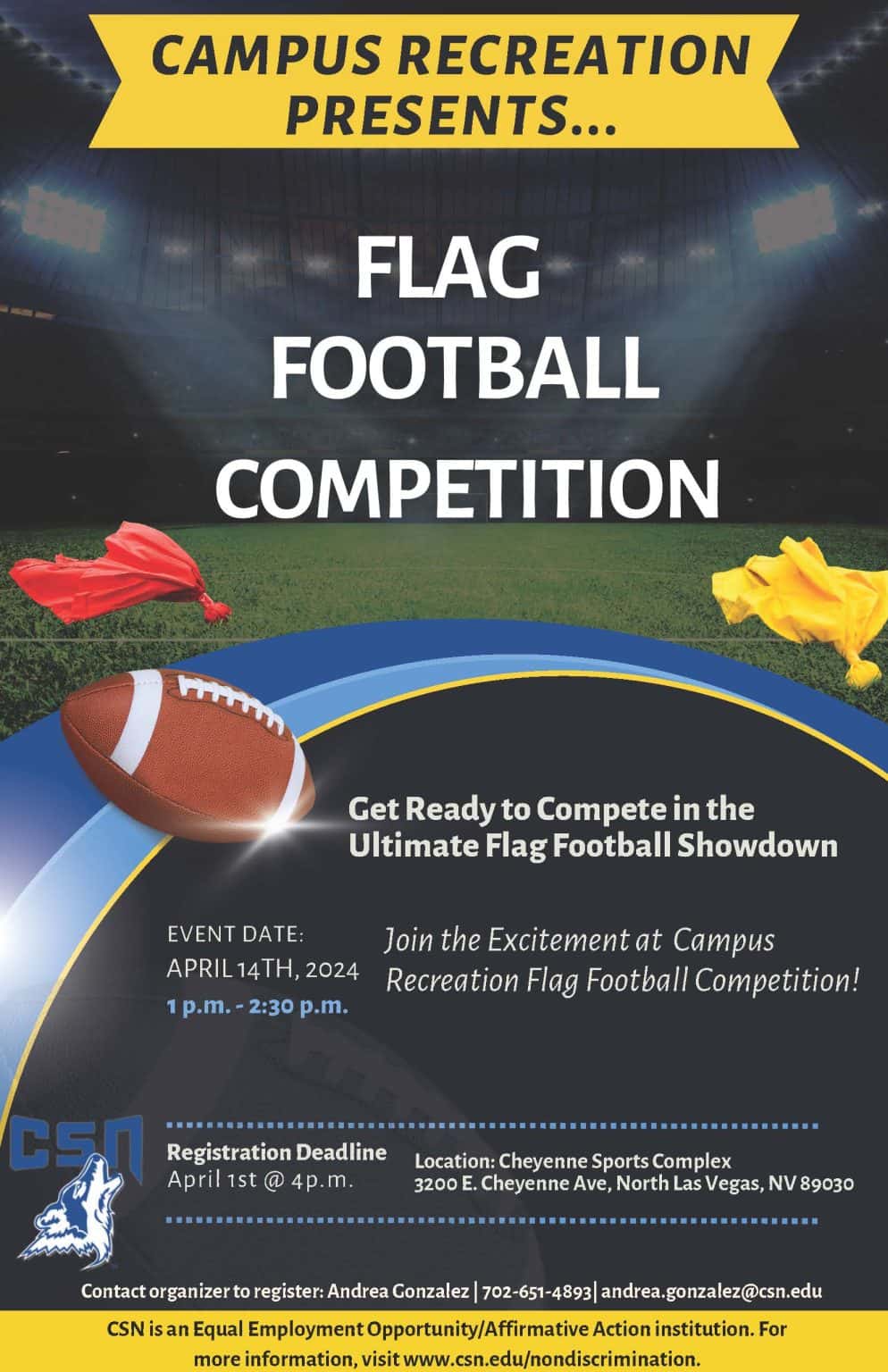 CSN's Flag Football Competition - College of Southern Nevada