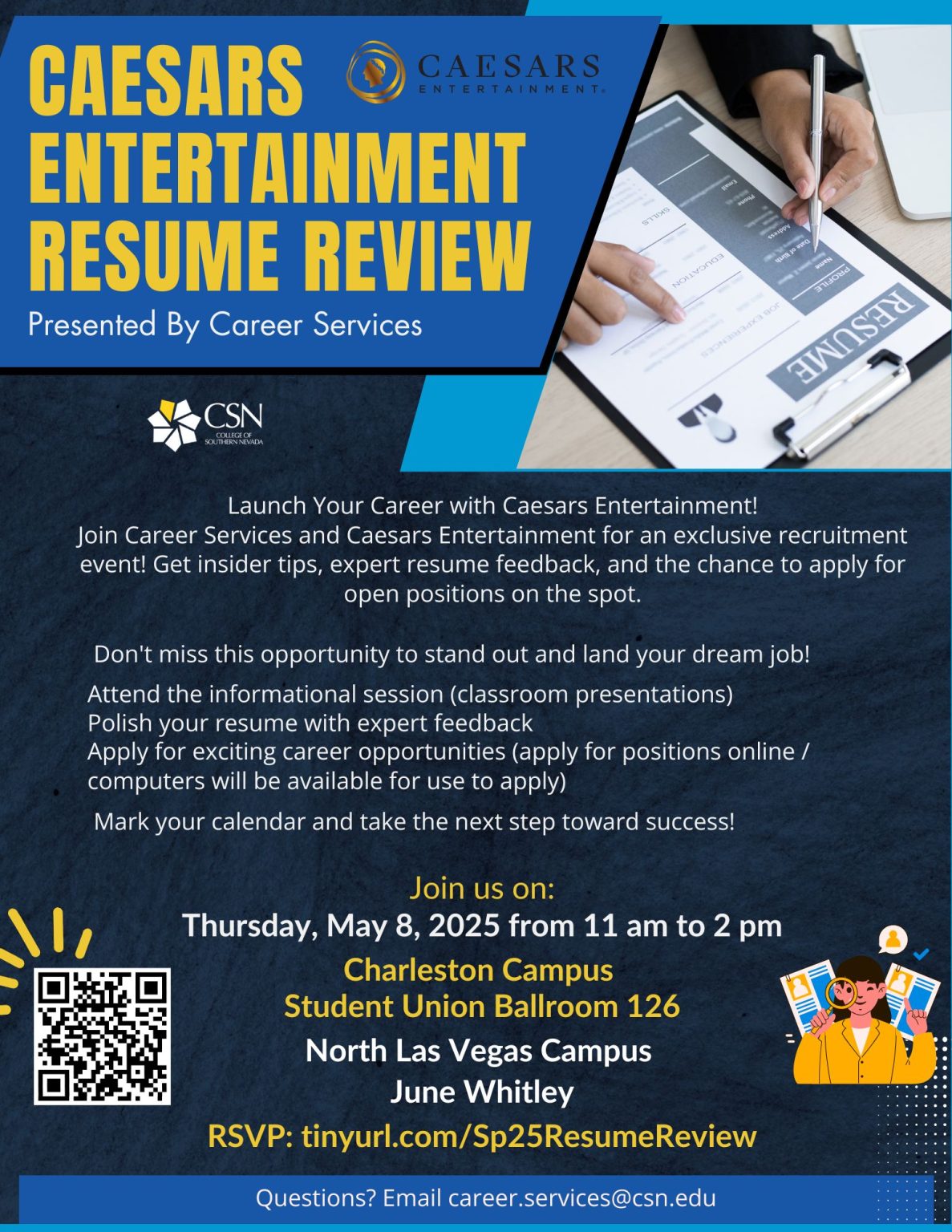 Caesars Resume Review - College of Southern Nevada