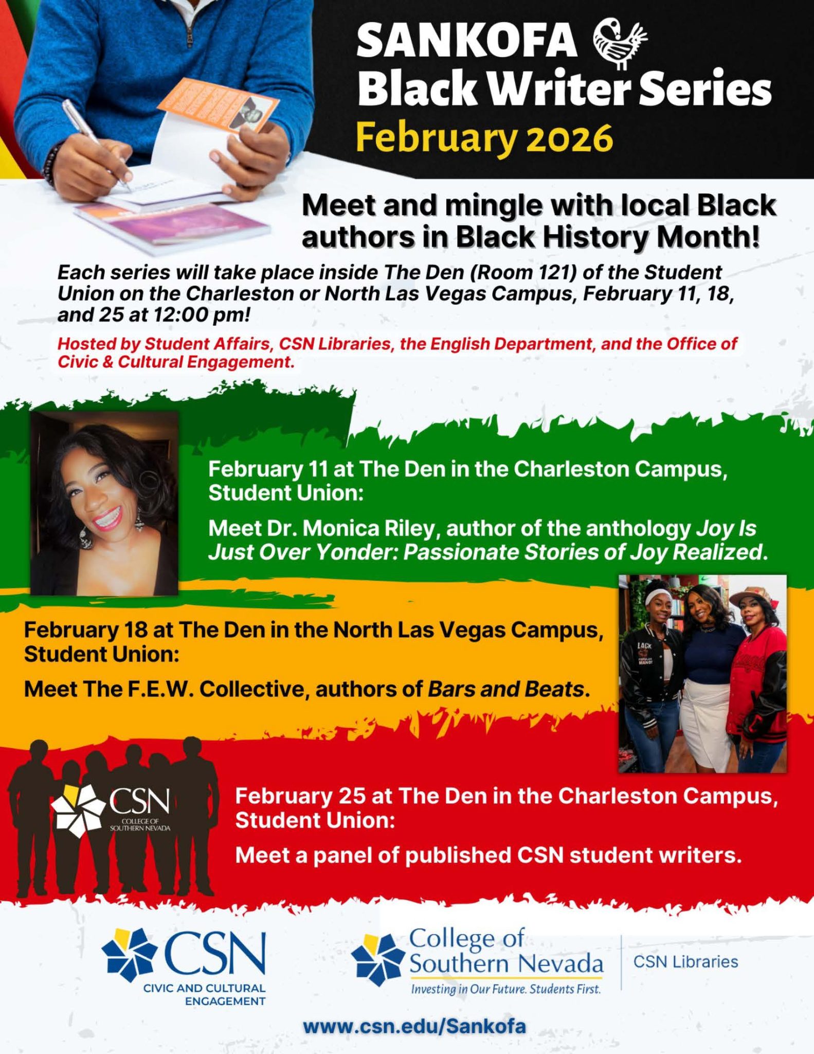 Sankofa Black Writer Series w/ The F.E.W Collective - College of ...